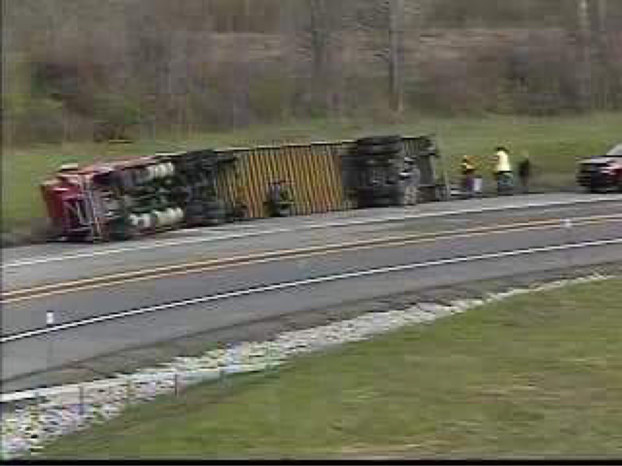 Crews respond to rollover accident on Thruway ramp | News, Sports, Jobs ...